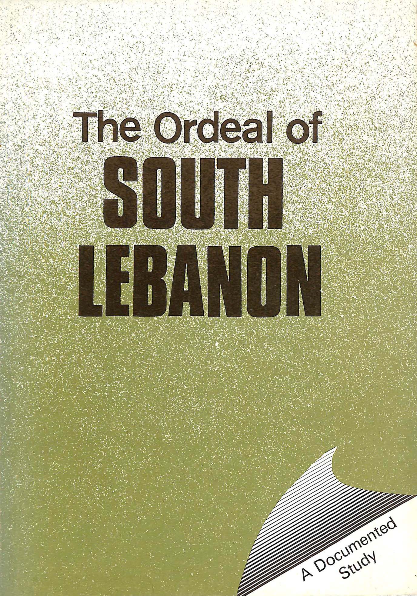 Books: The Ordeal Of South Lebanon